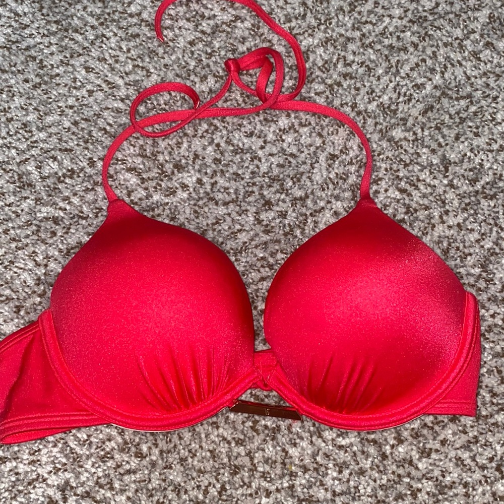 Victoria’s Secret Bombshell Red Swimsuit Top 34b - Gem